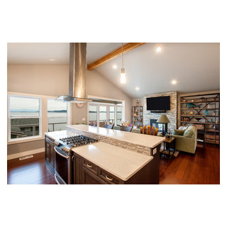 Steilacoom Custom Home - Craftsman - Living Room - Seattle - by Rainier ...