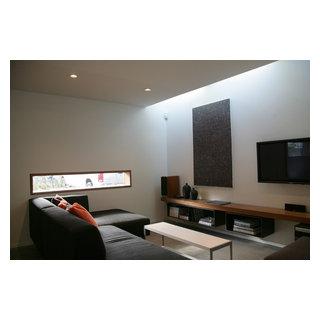 modern industrial live work compound - Industrial - Living Room - San ...