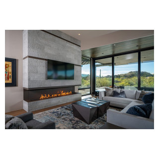 Stone Canyon House #3 - Modern - Living Room - Phoenix - by Celaya ...