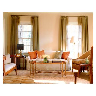 Stucco Colonial - Farmhouse - Living Room - DC Metro - by Jones & Boer ...