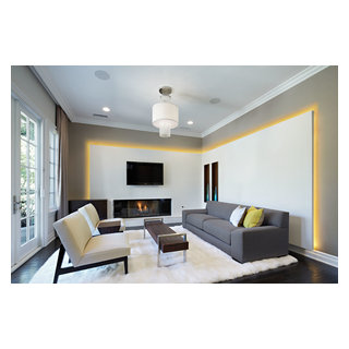 suburban luxury - Contemporary - Living Room - Atlanta - by BoldForm ...