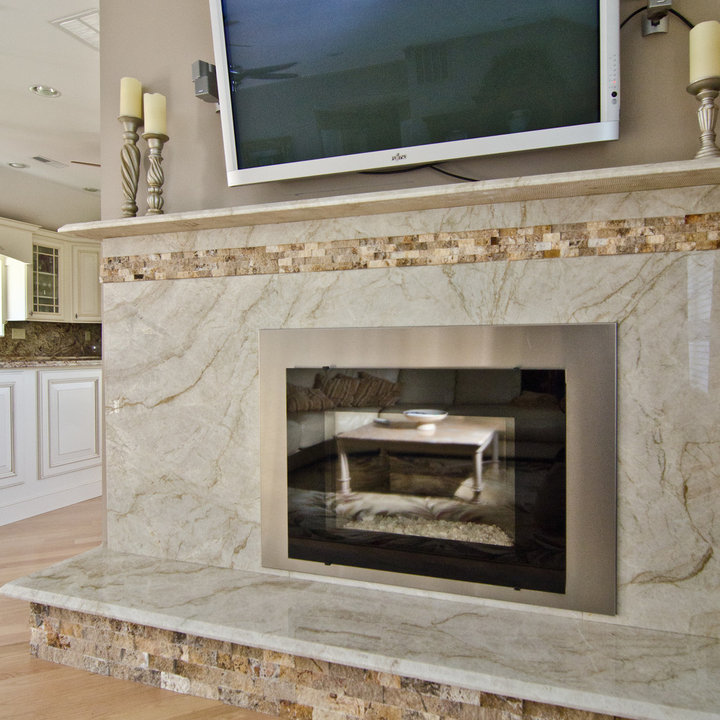 Quartzite Fireplace - Photos & Ideas | Houzz