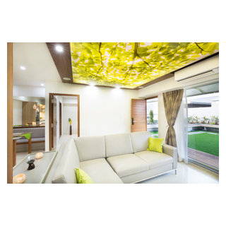 TERRACE APARTMENT - Modern - Living Room - Hyderabad - by Redesigning ...