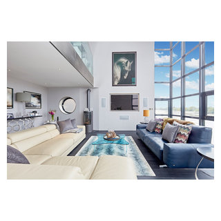 Thames Reach - Contemporary - Living Room - London - by Knight Frank ...