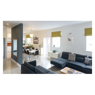 The Coach House, Open Plan Living Area - Modern - Living Room - Devon ...