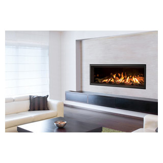 The Enviro C44 Linear Gas Fireplace - Contemporary - Living Room ...