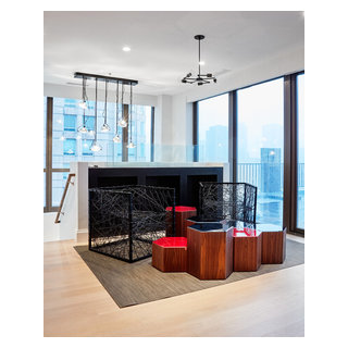 The Intellectual's Bachelor Pad - Industrial - Living Room - Chicago ...