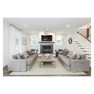 The Laurel - Beach Style - Living Room - Other - by Turnstone Custom ...