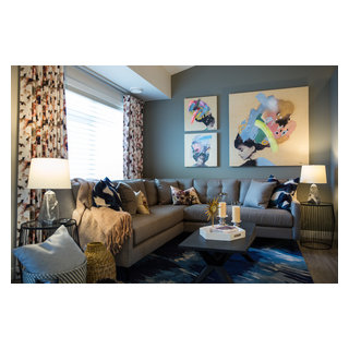 The Ruby - Brookfield Residential - Eclectic - Living Room - Calgary ...