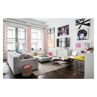 The Soho Loft - Contemporary - Living Room - New York - by Jennifer ...