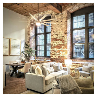 The Stacks in Midtown Atlanta - Industrial - Living Room - Atlanta - by ...