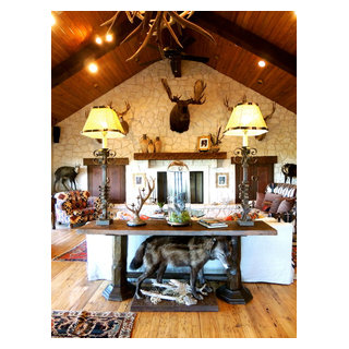 The Texas Oil Ranch - Rustic - Living Room - Austin - by Trent Hultgren ...