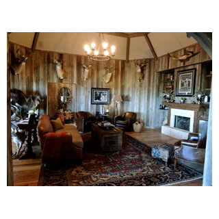 The Texas Oil Ranch - Rustic - Living Room - Austin - by Trent Hultgren ...