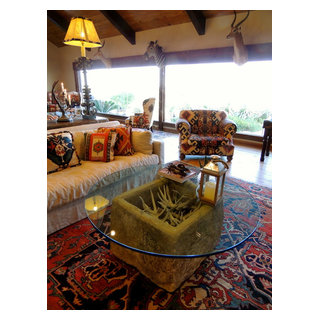The Texas Oil Ranch - Rustic - Living Room - Austin - by Trent Hultgren ...