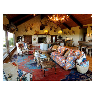 The Texas Oil Ranch - Rustic - Living Room - Austin - by Trent Hultgren ...