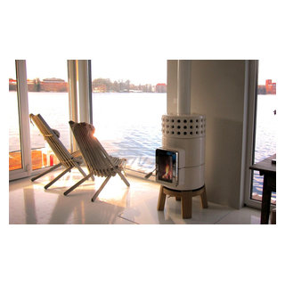The Wittus Stack Stove - Scandinavian - Living Room - Portland Maine ...