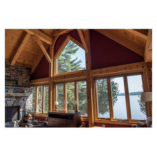 Timber Frame Cottage - Muskoka, ON - Rustic - Living Room - Toronto ...