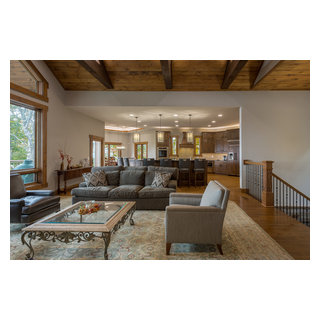 Timber Ridge Custom Home - Rustic - Living Room - Charlotte - by VPC ...