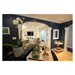 Tory Burch + Kate Spade Inspired Interior - Transitional - Living Room ...