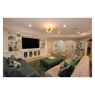 Tory Burch + Kate Spade Inspired Interior - Transitional - Living Room ...