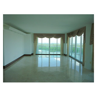 Total Renovation - Contemporary - Living Room - Miami - by Robin ...