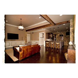 Traditional Basement Finish - Marietta , GA - Traditional - Living Room ...