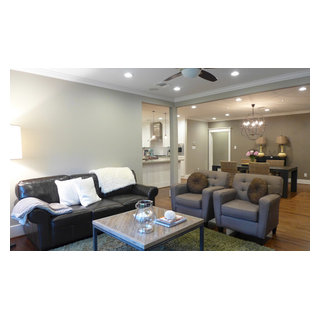 Traditional Cottage - Traditional - Living Room - Houston - by Steven ...