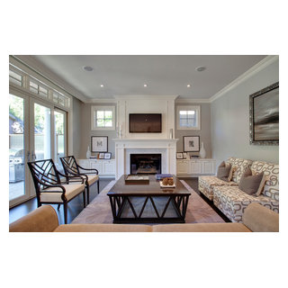 Traditional Custom Home Build - Traditional - Living Room - Calgary ...