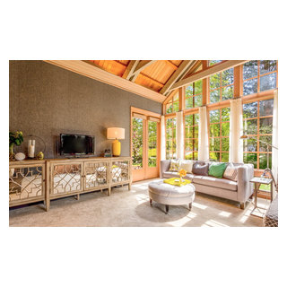 Transitional Custom Great Room - Transitional - Living Room - Seattle ...