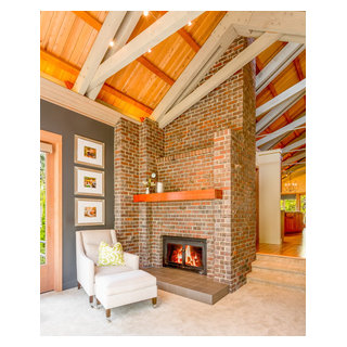 Transitional Custom Great Room - Transitional - Living Room - Seattle ...