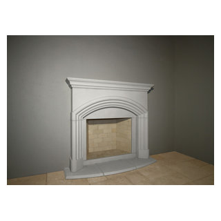 Transitional Fireplace Mantel Styles - Transitional - Living Room ...