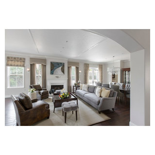 Transitional Great Room With Comfort and Bling - Transitional - Living ...