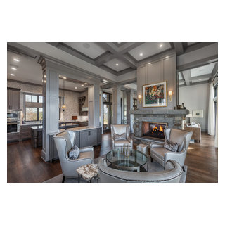 Transitional Mountain Home - Rustic - Living Room - Other - by Tribus ...