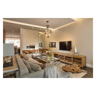 Transitional / Rustic Living Room - Transitional - Living Room - Miami ...