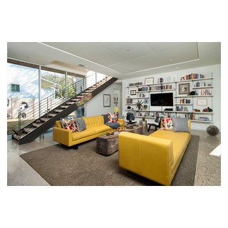 Tree House - Midcentury - Living Room - Austin - by Foursquare Builders ...