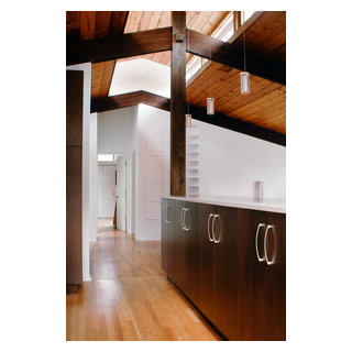 Triangle Modernist Home Renovation - Midcentury - Living Room - Raleigh ...