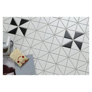 Triangular Windmill Pattern Porcelain Mosaic Tile, Flooring design ...