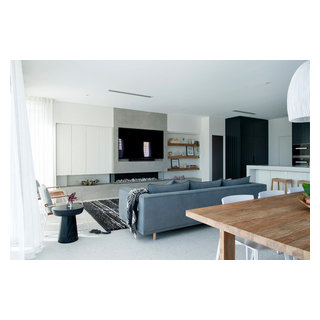 Trigg Beach House - Beach Style - Living Room - Perth - by David Wilkes ...