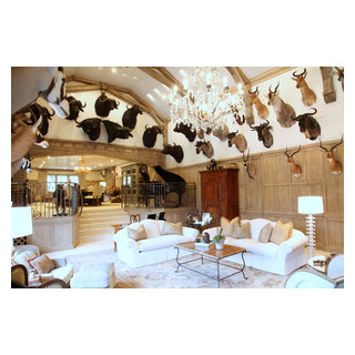 Trophy Room and Fun Kitchen - Traditional - Living Room - Dallas - by ...