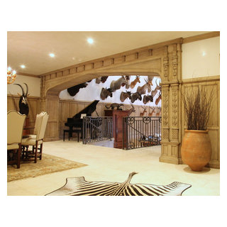 Trophy Room and Fun Kitchen - Traditional - Living Room - Dallas - by ...