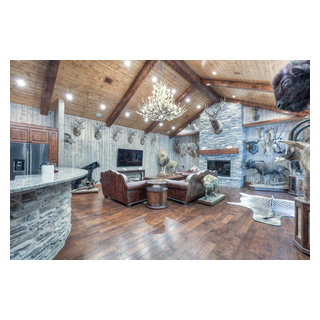 Trophy Room Remodel (1) - Rustic - Living Room - Houston - by S Gentry ...