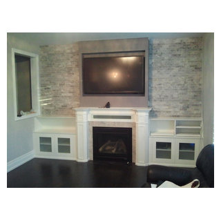 TV Wall Unit, Fire place Mantel - Modern - Living Room - Toronto - by ...