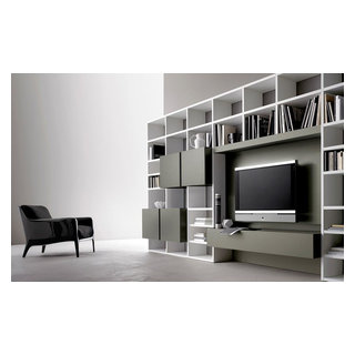 TV Wall Unit, Sangiacomo Italy - Modern - Living Room - Boston - by IL ...