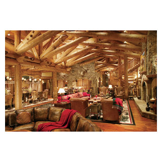 TYL Ranch - Rustic - Living Room - Denver - by Gunson Custom Mountain ...