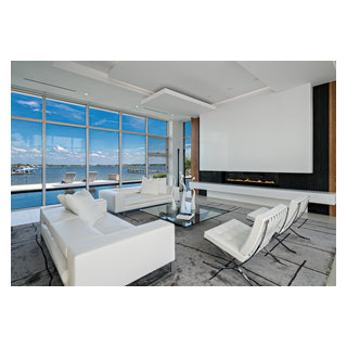 Ultra Modern Jupiter Riverfront Estate - Contemporary - Living Room ...