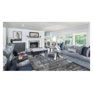 Updated Living Room - Transitional - Living Room - Los Angeles - by Eve ...