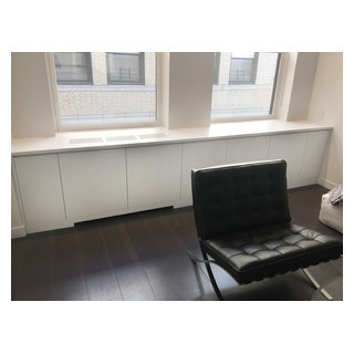 Upper West Side NYC Radiator and Vanity - Contemporary - Living Room ...