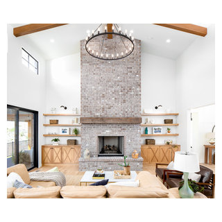 Utah Modern Farmhouse Home - Farmhouse - Living Room - Salt Lake City ...