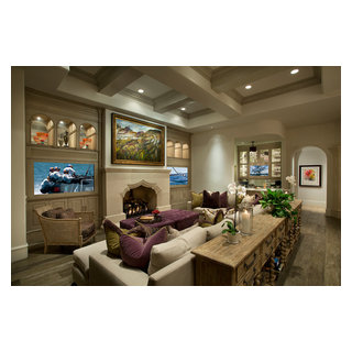 Luxury Home Builders in Arizona - Transitional - Living Room - Phoenix ...