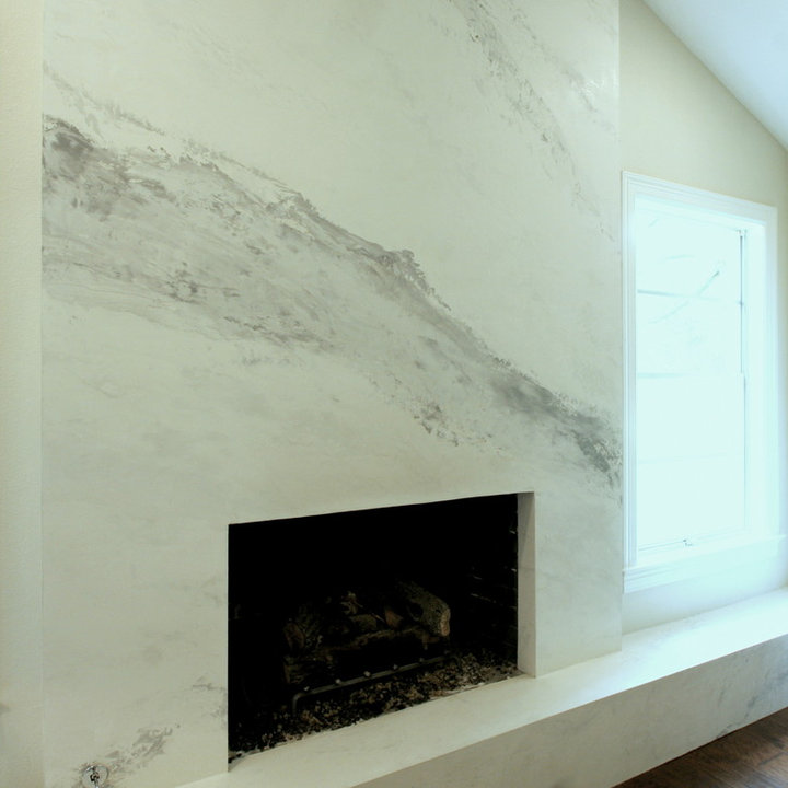 Venetian Plaster Fireplace - Photos & Ideas | Houzz